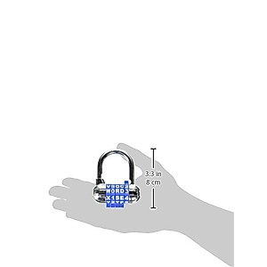 Master Lock Word Combination Lock, Set Your Own Word Combination Lock for Gym and School Lockers, Colors May Vary, 1534D