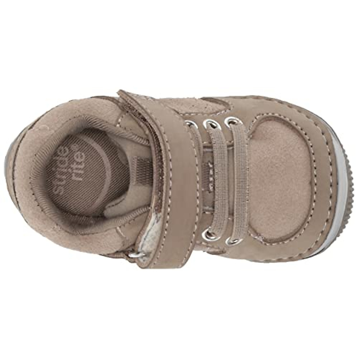 Stride Rite Kids SRTech Wes Casual Sneaker, Taupe, 6.5 Wide US Unisex Toddler
