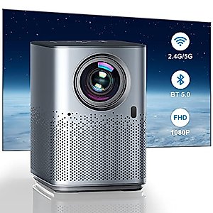 Projector, Leapwell Android Auto Focus Native 1080P Movie Projector with WiFi and Bluetooth 600 ANSI Lumens, Smart Portable Video Projectors with 5000+ Apps 4K Support, for Home Theather and Outdoor