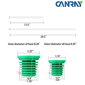 Sink Soap Dispenser Extension Tube Kit (40 Inch) with Check Valve for Kitchen - Never Fill The Little Bottle Again White
