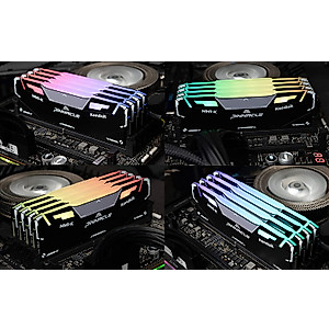 Timetec Pinnacle Konduit RGB DDR4 3600MHz PC4-28800 CL18-22-22-42 XMP2.0 Overclocking 1.35V Compatible for AMD and Intel Desktop Gaming PC Memory Module RAM (RGB Black, 64GB KIT(4x16GB))