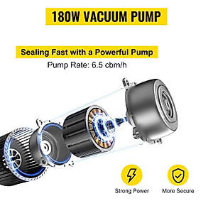 VEVOR Chamber Vacuum Sealer, DZ-260A 6.5 m³/h Pump Rate, Excellent Sealing Effect with Automatic Control, 110V/60Hz Professional Foods Packaging Machine Used for Fresh Meats, Fruit, and Sauces