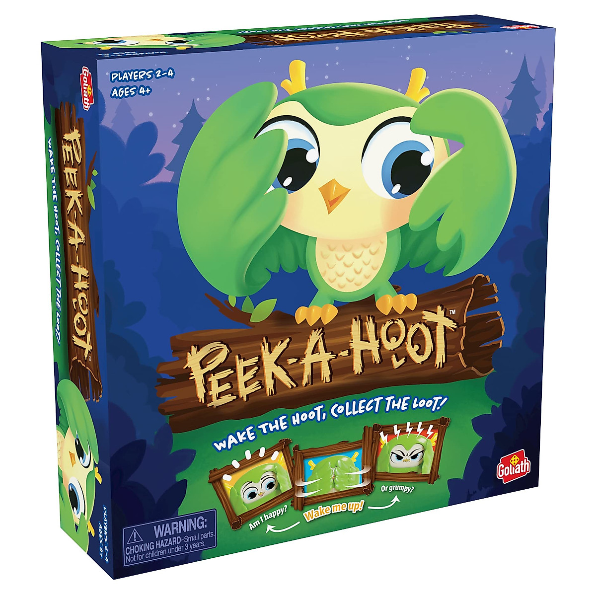 Peek-A-Hoot - Race to Collect Your Loot Without Angering The Hoot - Owl Board Game for Kids, Ages 4 and Up, 2-4 Players