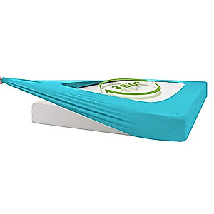 DG Beddings Box Spring Cover King Size - 100% Egyptian Cotton Wrap Around 4 Sides Bed Skirt for Hotel & Home, Fits Box Springs up to 8” - King, Turquoise Blue