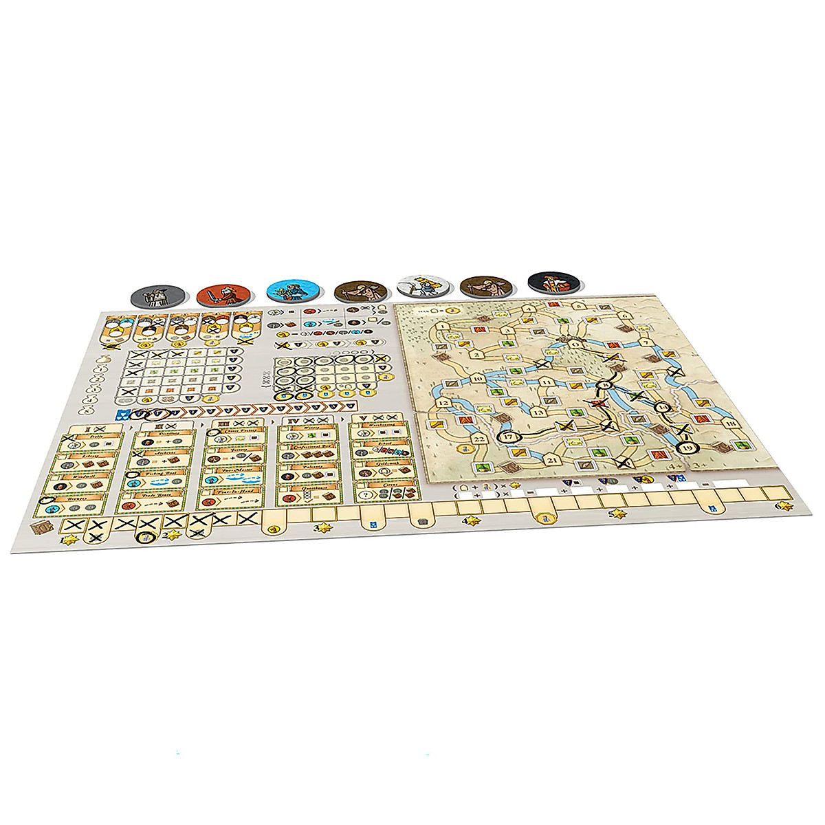 Capstone Games Joan of Arc: Orléans Draw & Write - Capstone Games, Competitive Or Solo Mode, -Tile Placement Strategy Game, Ages 10+, 1-5 Players, 45 Minute Playing Time