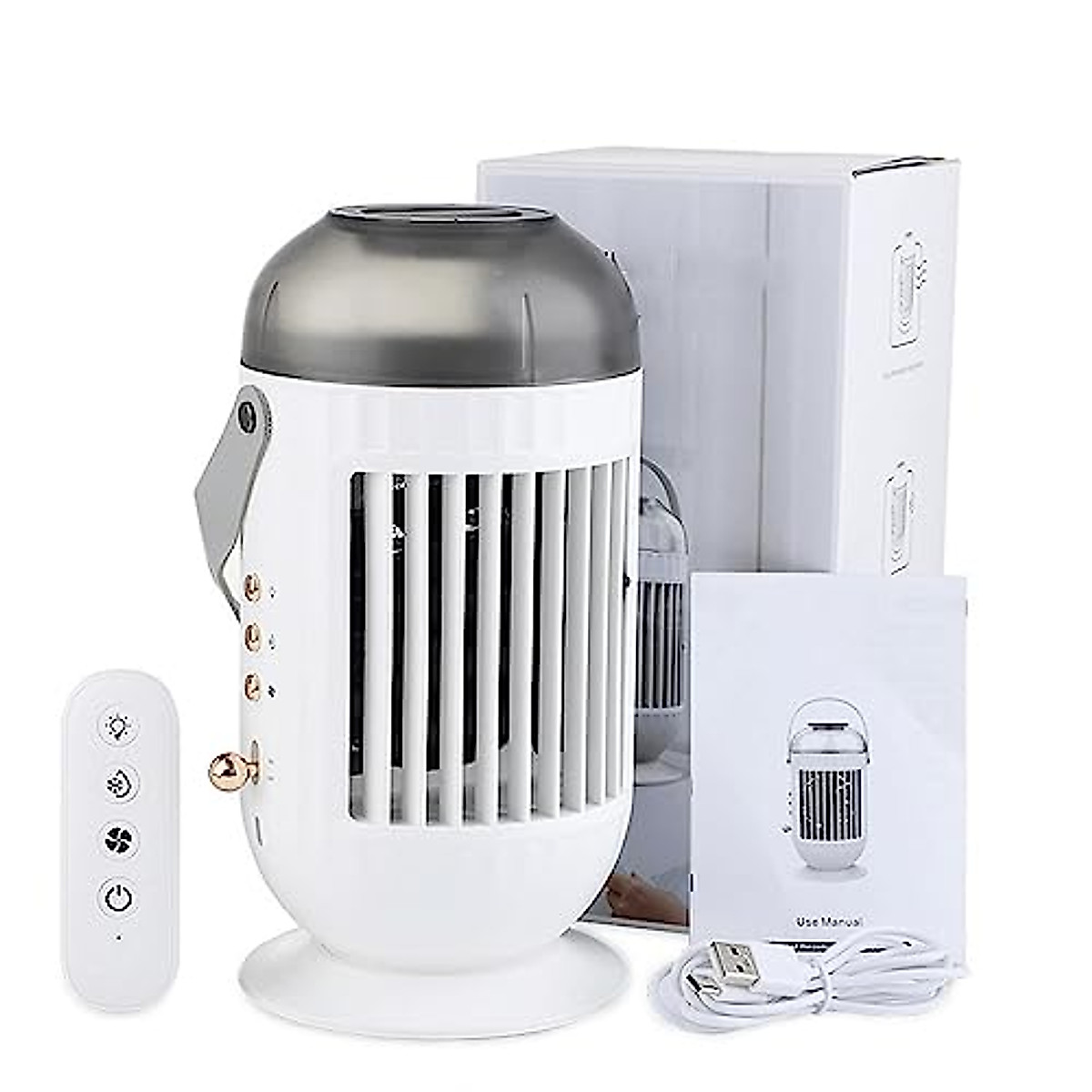 Ac for Car - 400ml Personal Conditioner | Portable Air Cooling Cooler with 3-speed, 3 color lights - Personal Mini Air Conditioner Fan for Room Office Camping