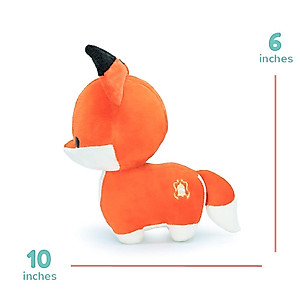 Bellzi Orange Fox Cute Stuffed Animal Plush Toy - Adorable Soft Fox Toy Plushies and Gifts - Perfect Present for Kids, Babies, Toddlers - Pouncing Foxxi