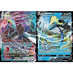 Inteleon V & Vmax Card Set - Fusion Strike 078/264 & 079/264 - Pokemon Ultra Rare 2 Card Lot