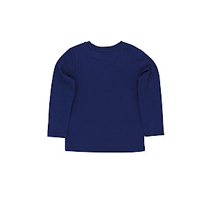 Isaac Mizrahi Loves Sesame Street Elmo Toddler Baby Long Sleeve T-Shirt Tee (2T, Navy)