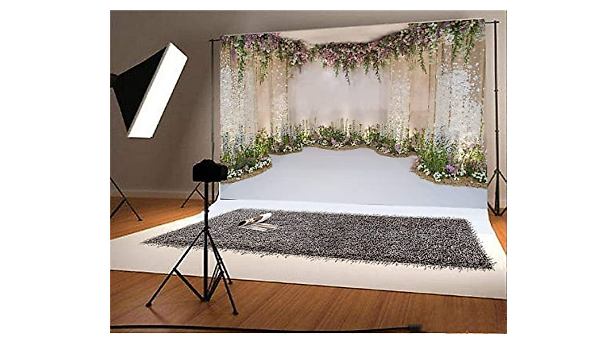 Elegant 8x6ft Wedding Backdrop for Weddings & Events