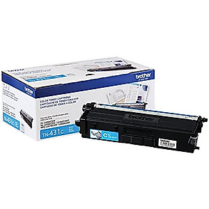 Brother TN-431C TN-431M TN-431Y DCP-L8410 HL-L8260 L8360 MFC-L8610 L8690 L8900 Toner Cartridge Set (Cyan Magenta Yellow, 3-Pack) in Retail Packaging