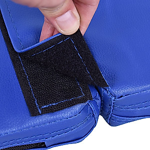 Tangkula Pole Dance Mat Foldable Yoga Exercise Safety Dancing Cushion Steel Pipe Crash Mat, Dia 5ft x 2" (Blue)