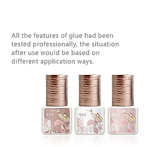 JOVISA W01 Eyelash Extension Glue 0.5 Second Drying Time 6-8 Weeks Long Retention 30~70% RH Ideal Humidity Professional Use Only 5ml