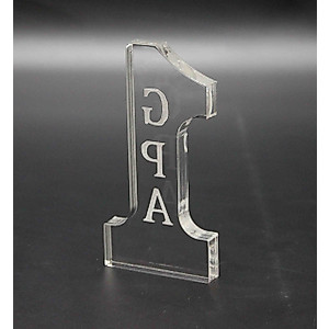 FixtureDisplays® 2.16"W x 4.3"H x 0.4"D Number 1 Grandpa Tabletop Gift 11617-GPA