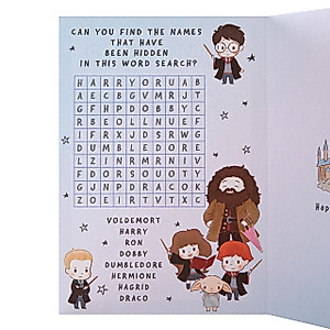 Hallmark Birthday Card for Daughter - Harry Potter Illustrations and Activity