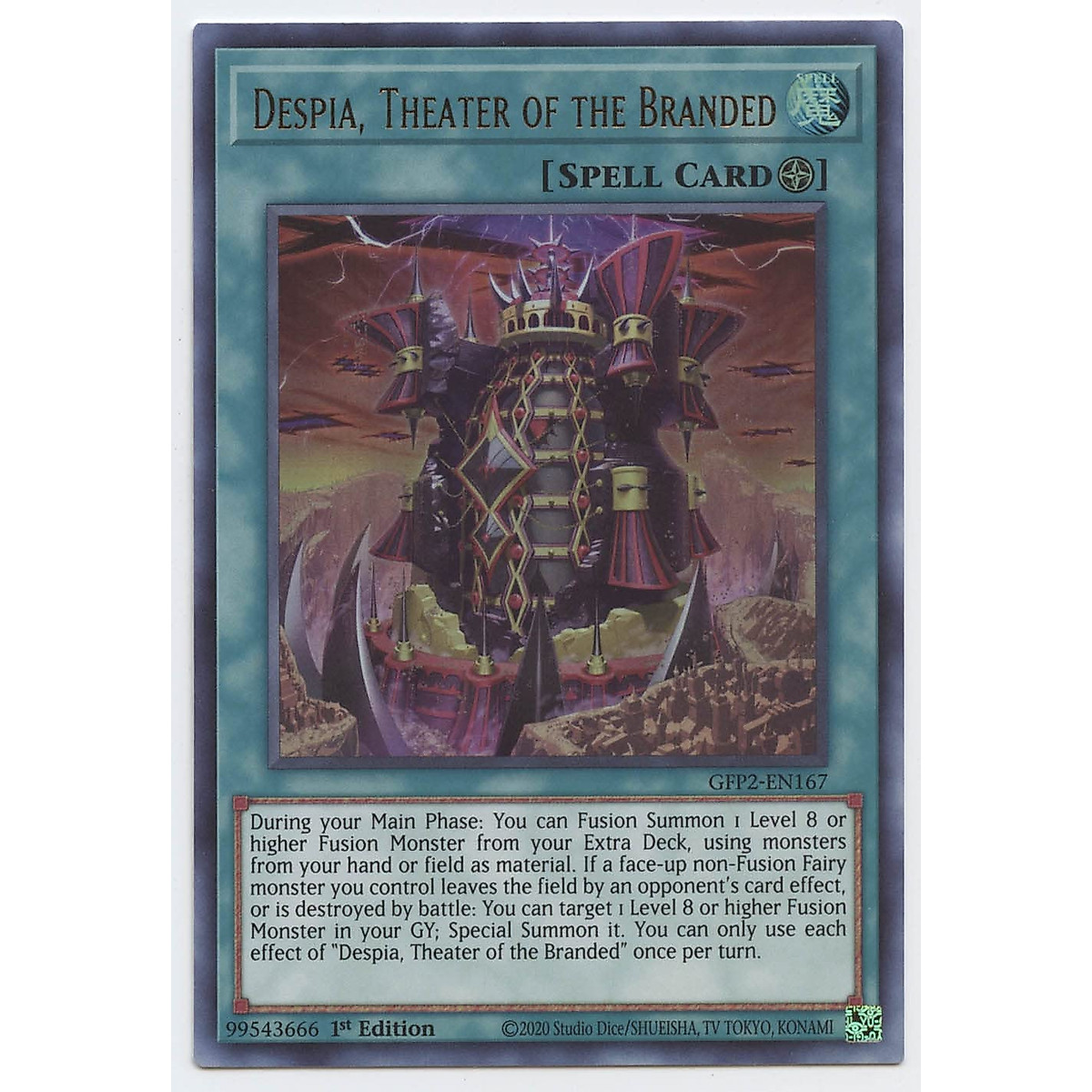 Despia, Theater of The Branded - GFP2-EN167 - Ultra Rare - 1st Edition