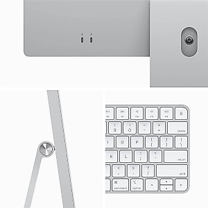 Apple 2021 iMac (24-inch, M1 chip with 8‑core CPU and 7‑core GPU, 16GB Memory, 256GB Storage) - Silver