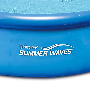 Summer Waves 12' Ft. Quick Set Inflatable Above Ground Pool with Filter Pump