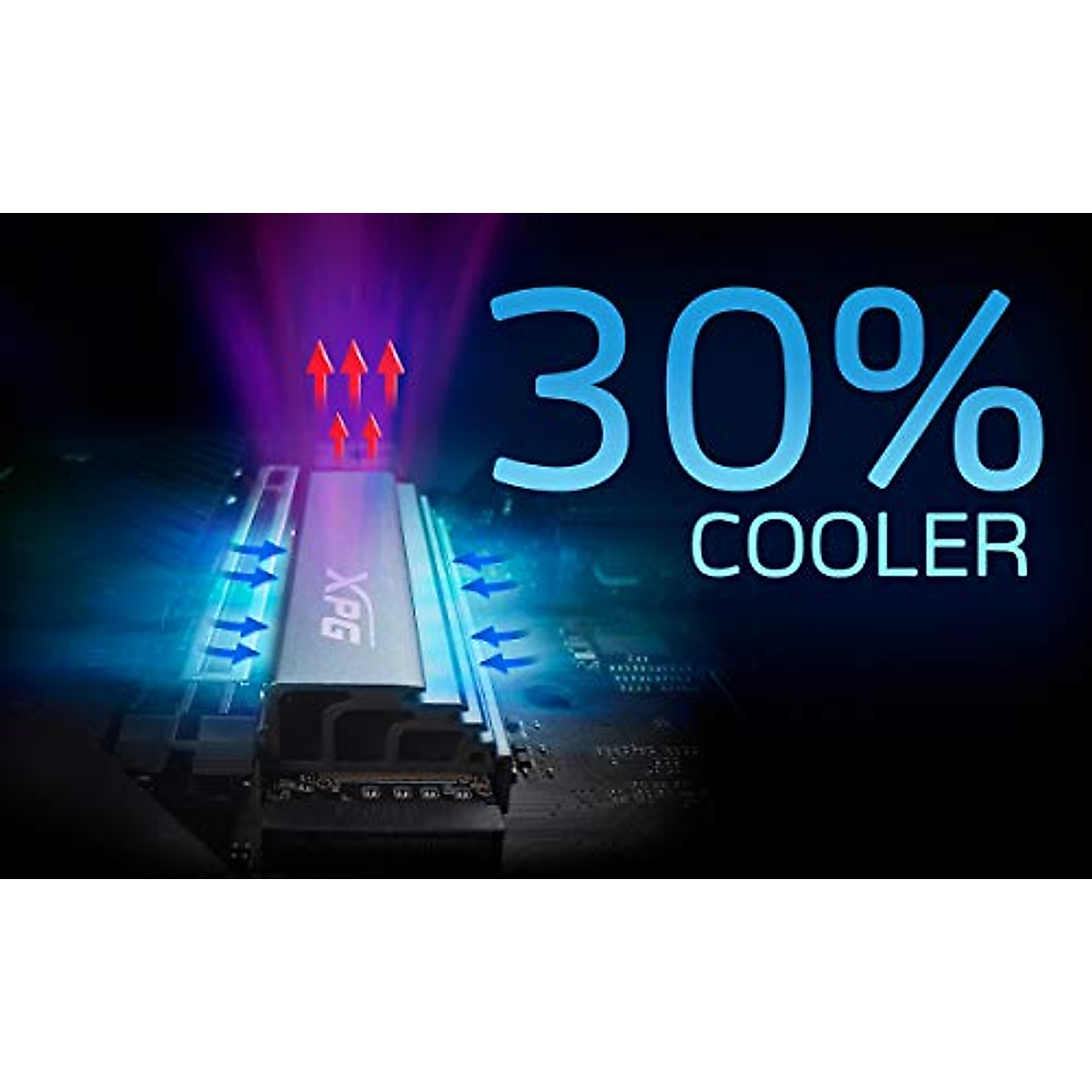 XPG GAMMIX S70 2TB M.2 2280 PCIe Gen4 x4 NVMe 1.4 7400/6800/s Internal SSD (AGAMMIXS70-2T-C)