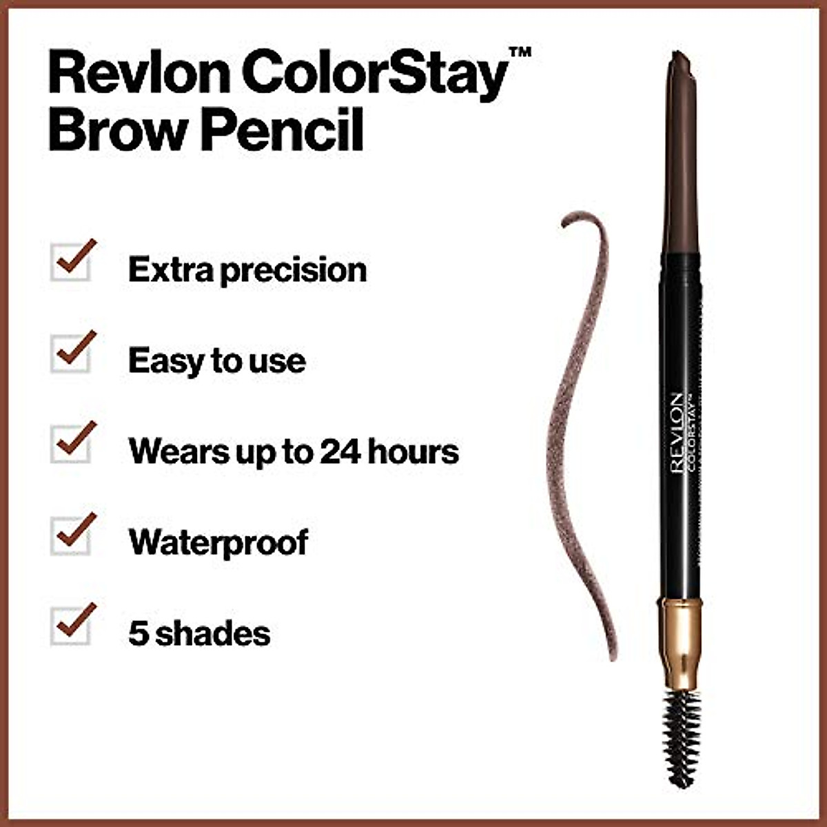 Revlon Colorstay Brow Pencil 220 Dark Brown