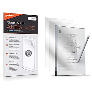BoxWave Screen Protector Compatible with Remarkable 2 - ClearTouch Anti-Glare (2-Pack), Anti-Fingerprint Matte Film Skin for Remarkable 2