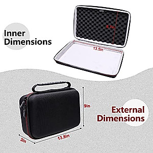 LTGEM Hard Travel Carrying Case for Akai Professional MPC Studio & Hercules DJControl Inpulse 200 MK2 & Native Instruments Maschine Mikro Mk3 Drum Controller