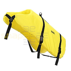 Seachoice Dog Life Vest, Adjustable Life Jacket for Dogs, w/Grab Handle, Yellow, Size XL, Over 90 Lbs.