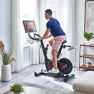 Echelon Smart Connect Fitness Bike, 30-Day Free Echelon Membership, Easy Storage, Small Spaces, Cushioned Seat, Solid, HIIT, Top Instructors, 32 Resistance Levels, Bluetooth, EX5S-22