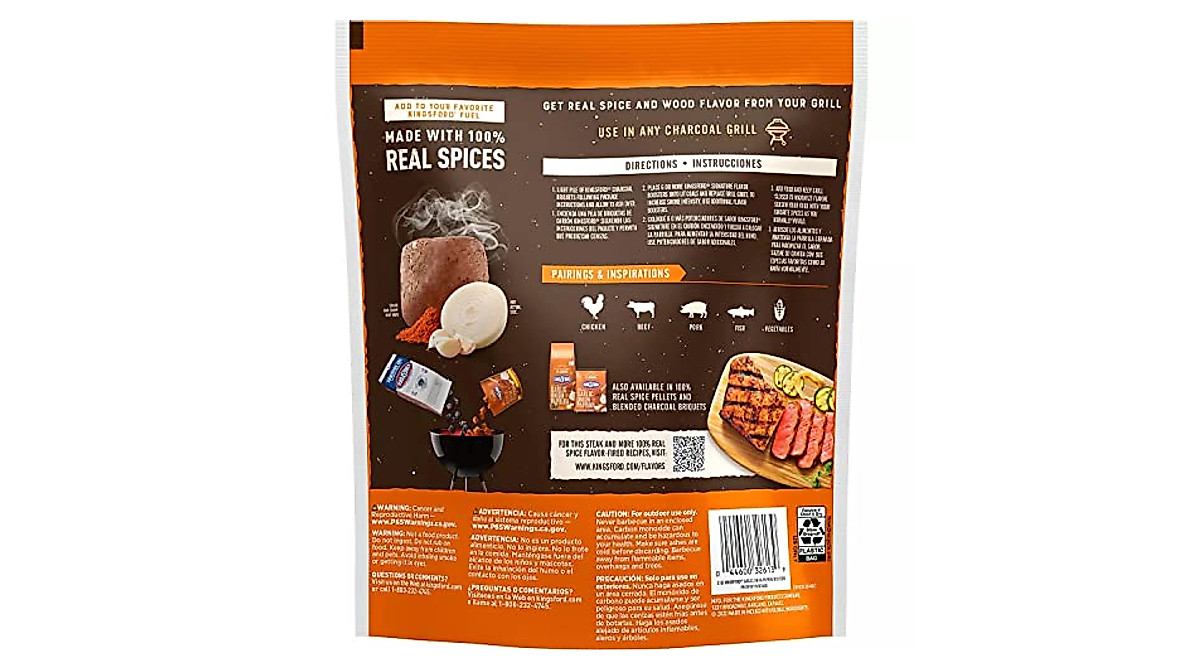Kingsford Charcoal Garlic Onion 2lb - Natural Hardwood Flavor