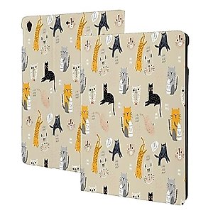 Funny Cats Case Fit for IPad Air 3 Pro 10.5 Inch Case with Auto Sleep/Wake Ultra Slim Lightweight Stand Leather Cases