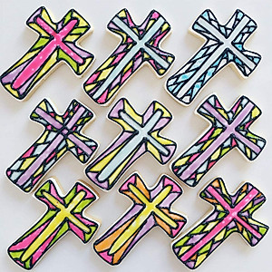Cross Cookie Cutters 3-Pc. Set Made in USA by Ann Clark, Holy Cross, Extra Large Cross, Fancy Cross