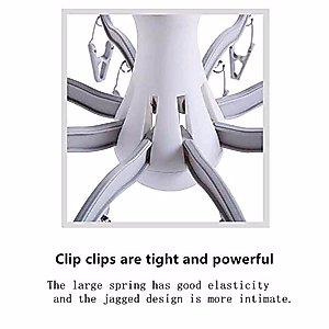 XIZHI Foldable Clip and Drip Hanger/Hanging Drying Rack - 16 Clips Socks Drying Rack for Drying Underwear Clothes,Socks,Bras,Towel,Pants,Hat,Grey