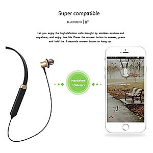 TBIIEXFL Earbuds Magnetic Headset Sport Earphones for Running IPX5 Waterproof Headphones Fidelity Stereo Sound and Noise Cancelling Mic (Color : E)