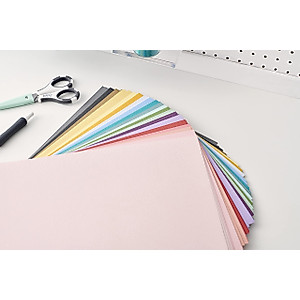 Sizzix, 80 Pack, Surfacez-Cardstock, 8 1/4" x 11 3/4", 20 Assorted Colors, 80 Sheets, 663007, 29.7 x 20 x 2.29cm, Bold