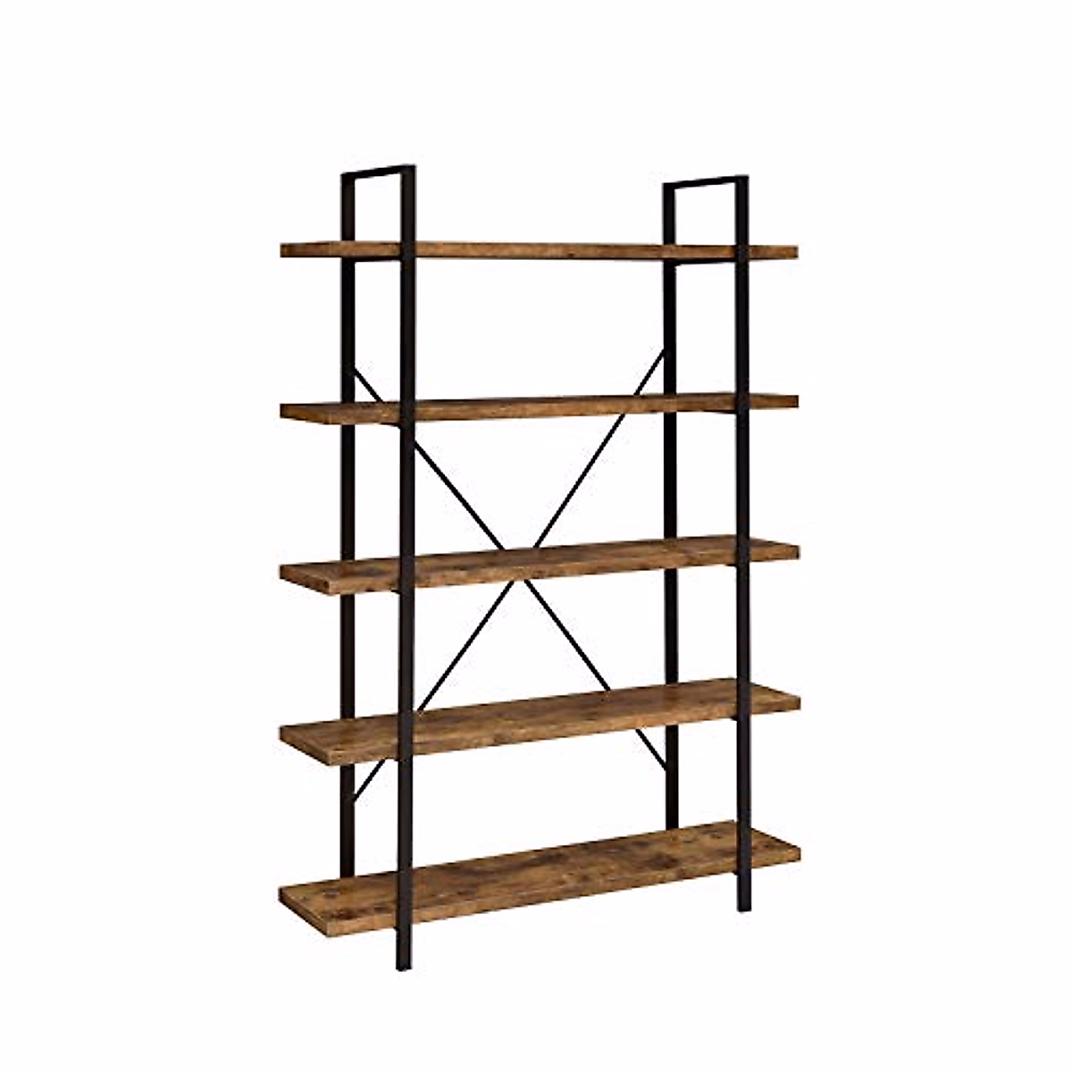 Coaster Furniture Bookcase Antique Nutmeg and Black 805807