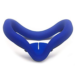 Silicone Cover Eye Pad for Oculu Quet 2 face Cushion Cover Sweatproof Lightproof VR Accessories (Blue)