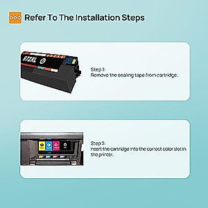 KEENKLE 972X 972A Remanufactured Ink Cartridge Replacement for HP 972X 972A 972 | Works with PageWide Pro 477dw 577dw 452dn 452dw 477dn 552dw 577z 552dn Printers (Black, Cyan, Magenta, Yellow)