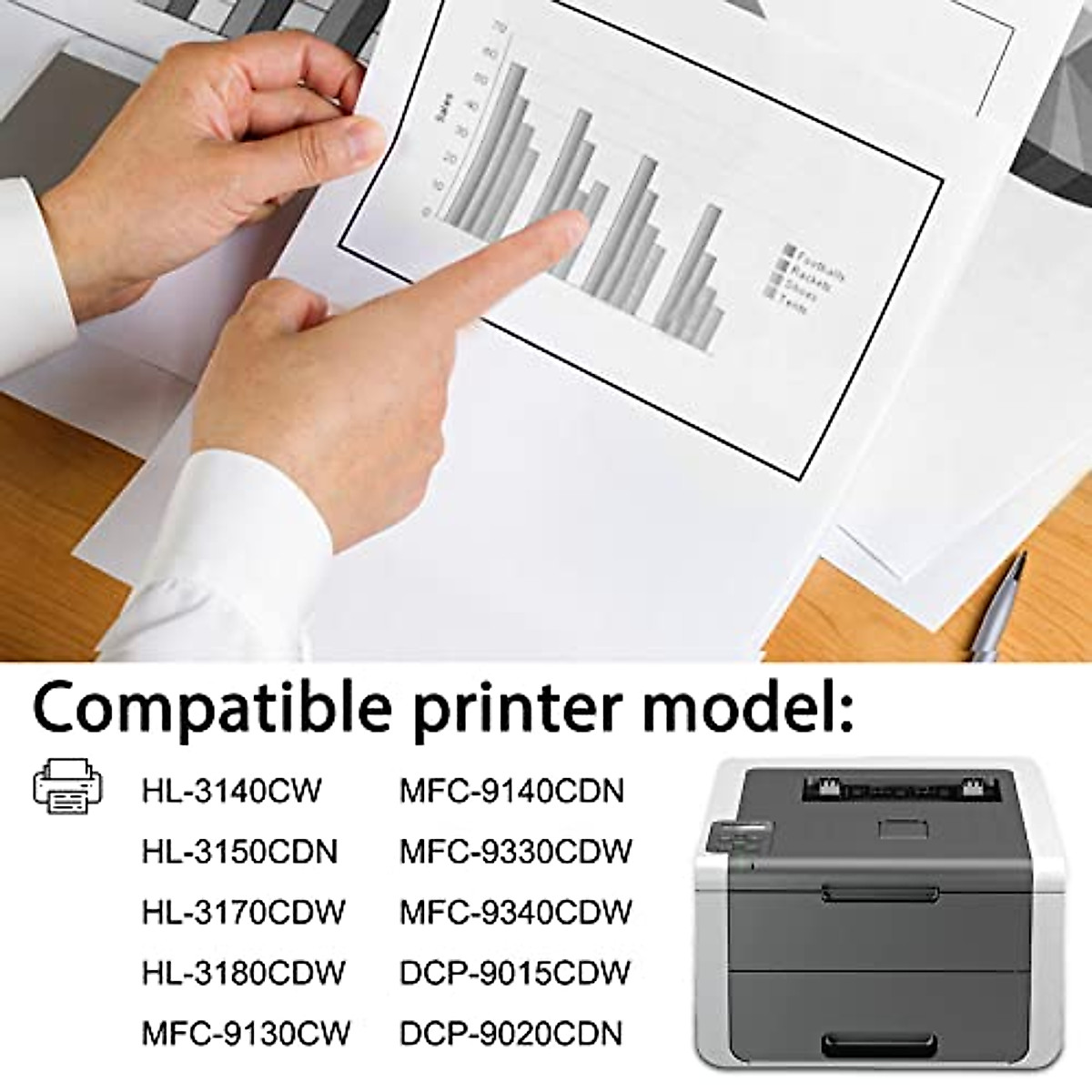 HIYOTA Compatible TN-225C TN225 Cyan Toner Cartridge Replacement for Brother TN 225 HL-3140CW 3150CDN 3170CDW 3180CDW MFC-9130CW 9140CDN 9330CDW 9340CDW DCP-9015CDW 9020CDN Printers | TN 225 2PK