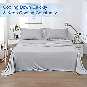PHF Arc-Chill Cooling Blanket for Hot Sleepers, Queen Size, Absorbs Body Heat to Keep Cool for Night Sweats, Summer Blanket, 90x90 inches, Light Grey