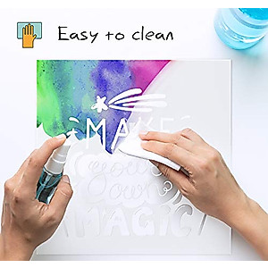 ilauke 10 Pieces 7.5mil Mylar Stencil Sheets, Reusable Blank Stencil Vinyl, Clear Mylar Template for Cricut Cutting Machine, Make Your Own Stencils Sheets, 12 x 12 inch
