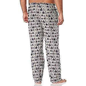 Amazon Essentials Men's Flannel Pajama Pant - Discontinued Colors, Grey Penguin, X-Large