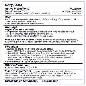 SENSODYNE Advanced Whitening Toothpaste, 6.5 oz, 4-Pack