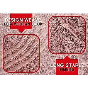 HOMERICAN Oversized Bath Towels Extra Large - Fluffy & Soft Oversized Turkish Bath Sheet - Quick Dry, Absorbent & Machine-Washable Cotton Towels for Bathroom, Hotel or Spa - 40x80, 600 GSM Terracotta