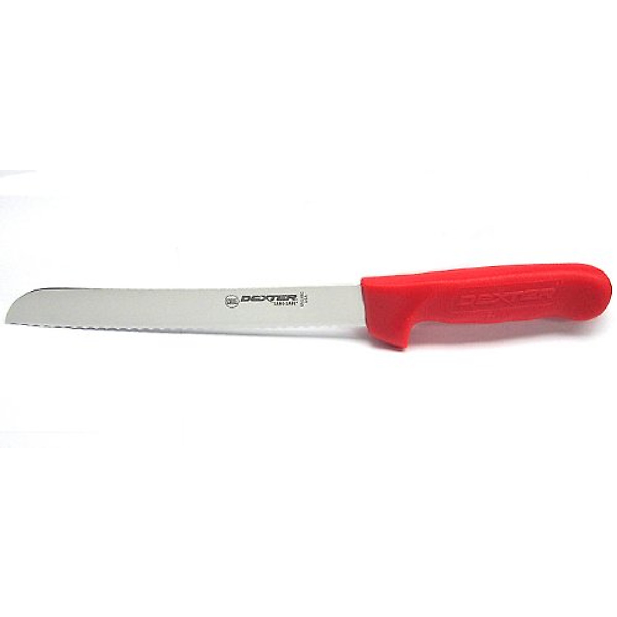 Dexter Outdoors 8" Scalloped Bread Knife with Red Handle