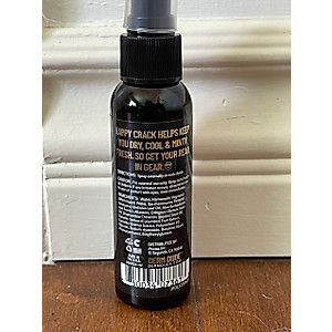 Derm Dude Happy Crack Refresh & Cool Butt Spray | With Soothing Witch Hazel | Formulated With All-Natural DeoPlex for Odor Control | Deodorant & Odor Eliminator Spray - Minty Fresh Scent, 2oz (1 pack)