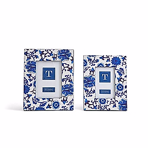 Two's Company Blue Willow Set of 2 Photo Frames