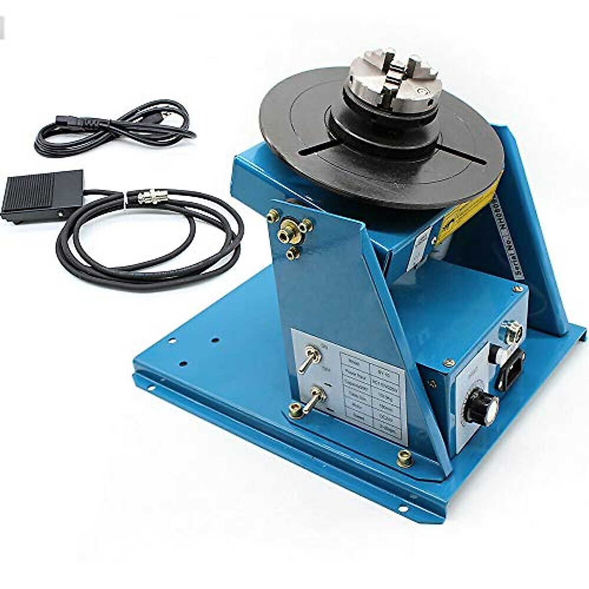 CNCEST Rotary Welding Positioner Turntable Equipment 10KG/5KG Portable Welder Positioner Turntable Machine Chuck Annular Weld