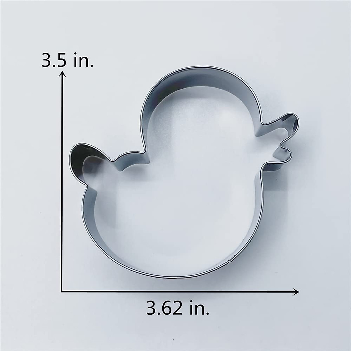 LILIAO Teddy Bear & Duck Cookie Cutters Kids, Baby Shower Biscuit Bread Sandwich Cutters, Stainless Steel