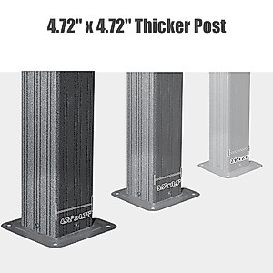 Domi 12' X 18' Hardtop Gazebo Outdoor Metal Gazebo with Galvanized Steel Double Roof Canopy, Aluminum Frame, Curtains and Netting for Patio, Deck, Garden, Grey