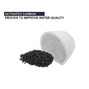 GoldTone Brand Replacement Pet Fountain Water Filters Compatible with Drinkwell Avalon, Drinkwell Pagoda & Drinkwell Sedona Pet Fountains (12 Pack)